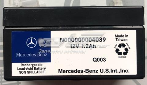 000000004039 Mercedes batería de arranque