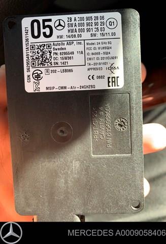 A0009058406 Mercedes | Радарный датчик дистанции A 000 905 84 06 купить ...