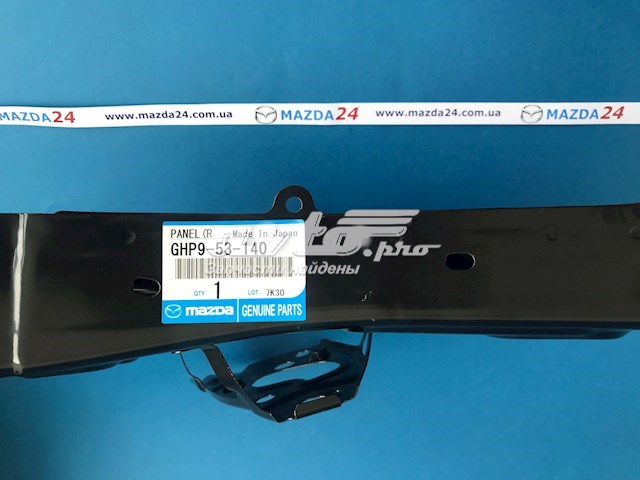 GHP953140 Mazda Суппорт радиатора правый (монтажная панель крепления фар)