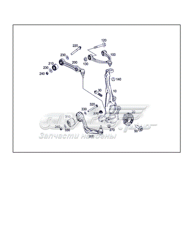 A2053306101 Mercedes левый рычаг передней нижней подвески