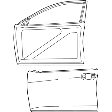 6700106221 Toyota дверь передняя правая