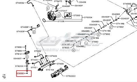 1428A158 Mitsubishi прокладка топливной форсунки