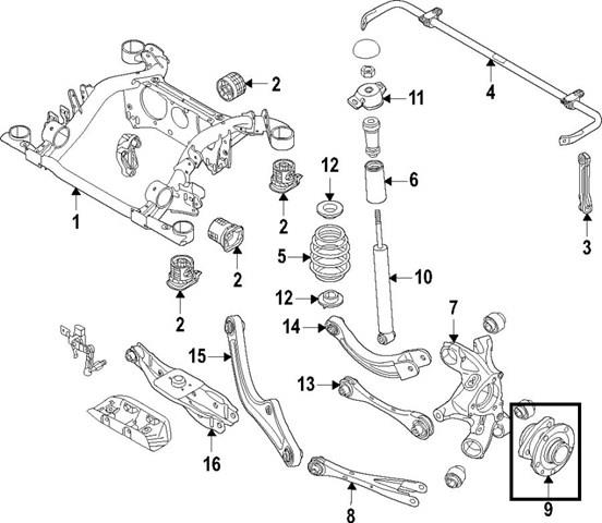 3QF407621J VAG ступица задняя