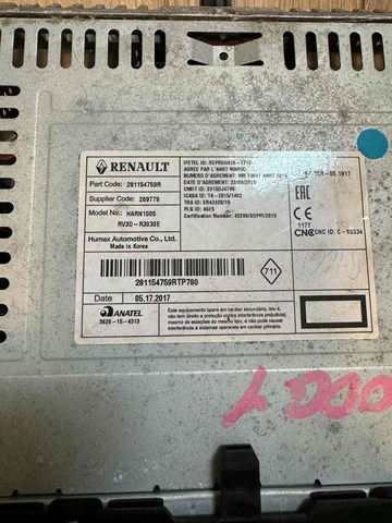 281154759R Renault (RVI) сравнить цены на Автопро