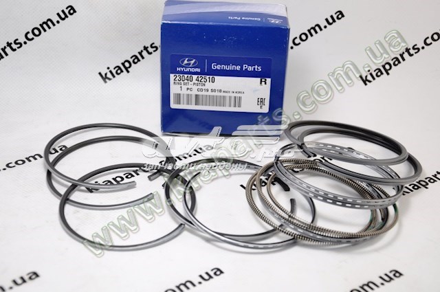 2304042510 Hyundai/Kia кольца поршневые std.