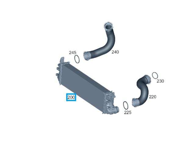 A4475011301 Mercedes радиатор интеркуллера