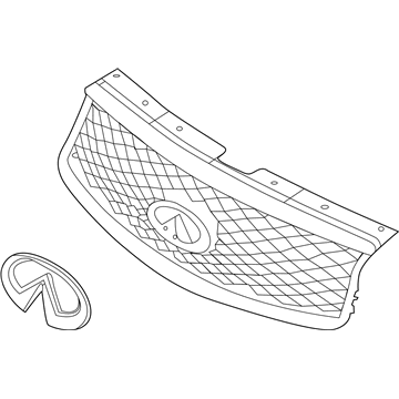 623105NA2A Nissan/Infiniti решетка радиатора