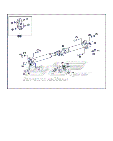 2044103381 Mercedes муфта подвесного подшипника карданного вала