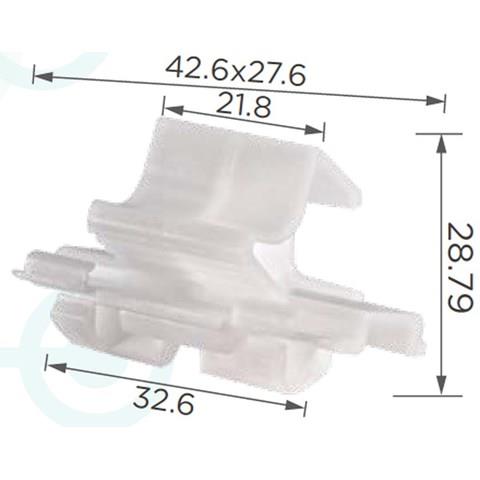 A0019913471 Mercedes | Пистон (клип крепления накладок порогов ...