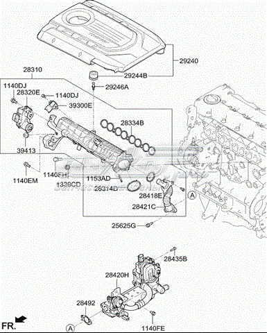 284202A610 Hyundai/Kia Клапан EGR рециркуляции газов