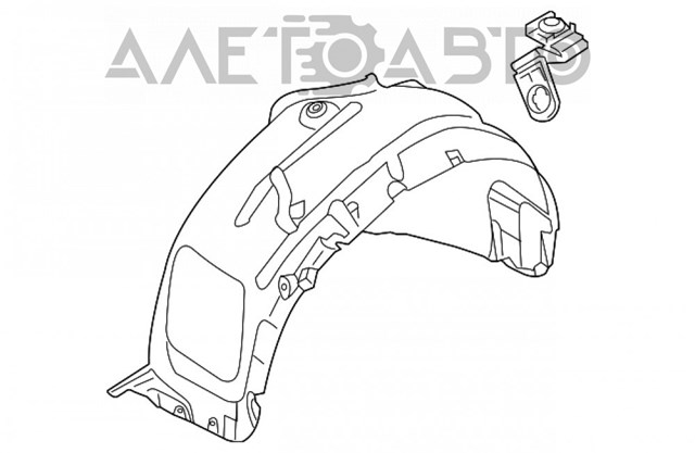 8R0821172L VAG подкрылок крыла переднего правый