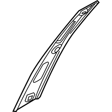 83250C1000 Hyundai/Kia накладка вертик.дверн.зад.лев.014-018