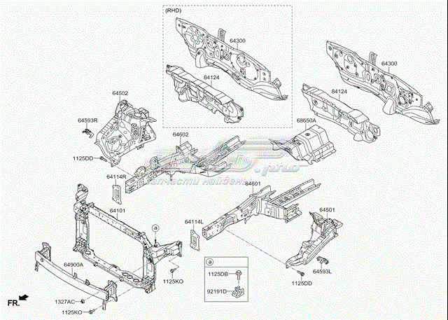64502F1000 Hyundai/Kia сравнить цены на Автопро