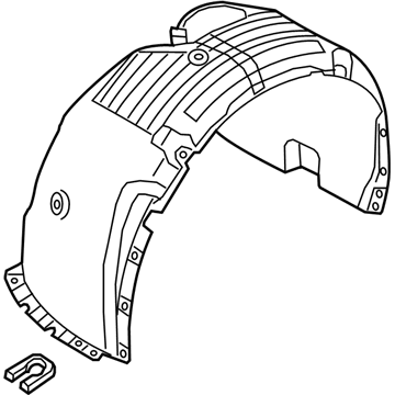 86812C2600 Hyundai/Kia подкрылок пра.
