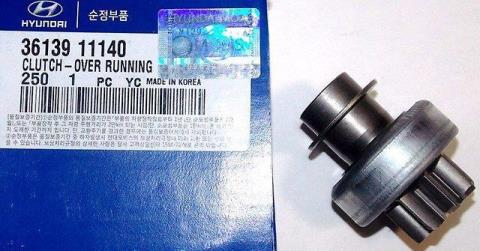 3613911140 Hyundai/Kia бендикс стартера (Тип MITSUBISHI 0,8-0,9 кВт, 8