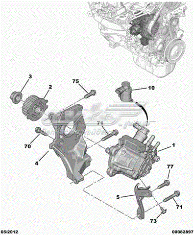 1920RF Peugeot/Citroen насос топливный высокого давления (тнвд)