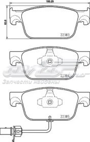 8W0698151AF VAG 1 комплект тормозных колодок с датч. изн