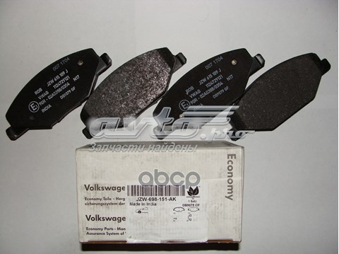 JZW698151AK VAG колодки передние