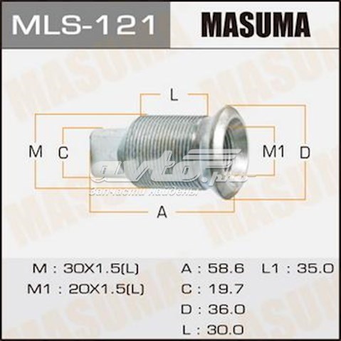 MLS121 Masuma болт