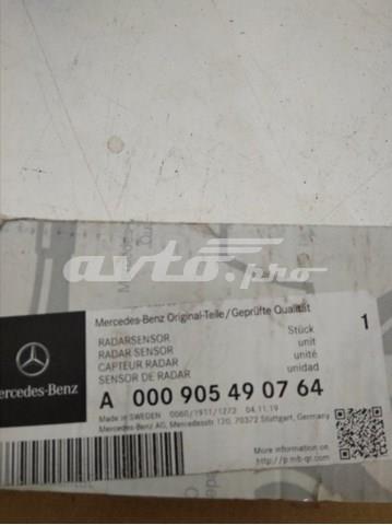 A000905490764 Mercedes радарный датчик дистанции