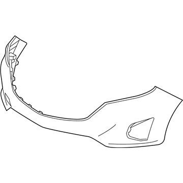 84385251 General Motors бампер передний, верхняя часть