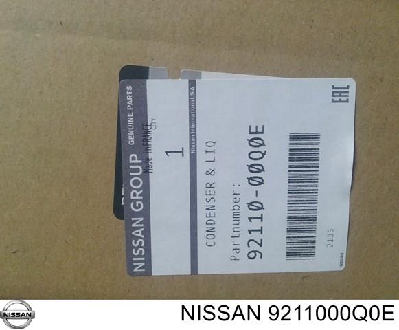 9211000Q0E Nissan радиатор кондиционер