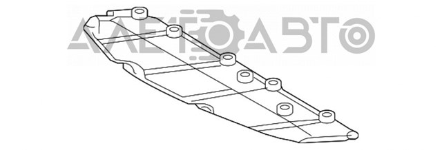 5142047030 Toyota защита бампера переднего