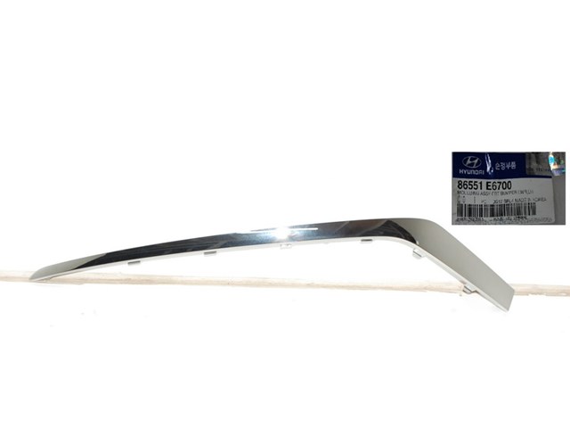 86551E6700 Hyundai/Kia молдинг бампера переднего левый