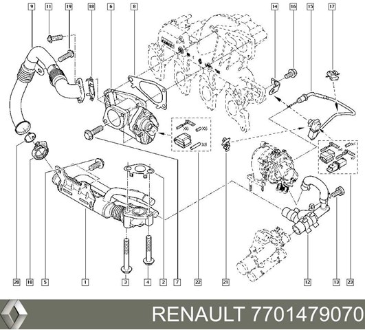7701479070 Renault (RVI) елемент електропроводки