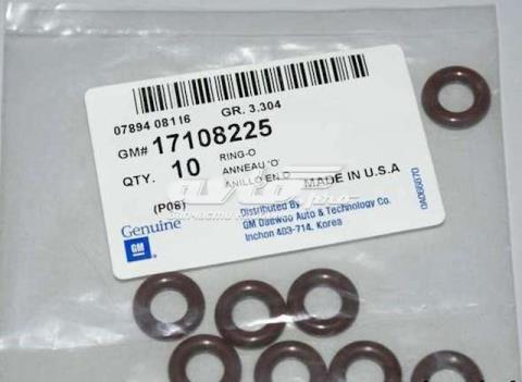 17108225 General Motors кольцо форсунки инжектора посадочное