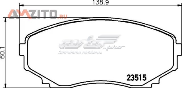 NP5012 Nisshinbo колодки передние