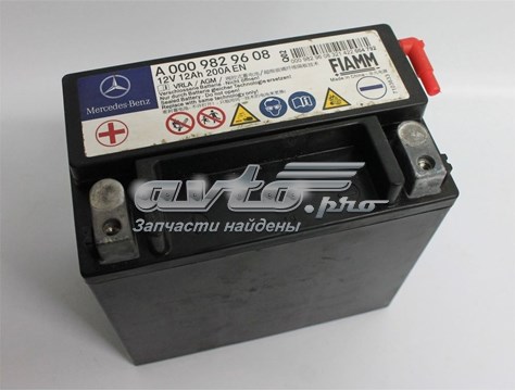 0009829608 Mercedes аккумуляторная батарея акб