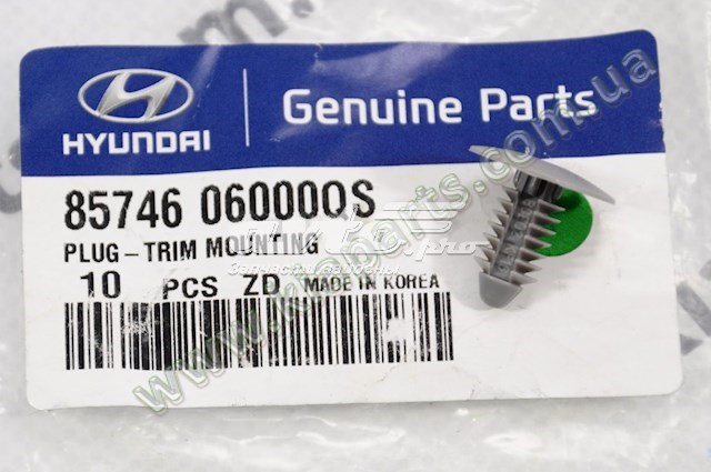 8574606000QS Hyundai/Kia фиксатор внутренней панели крыши