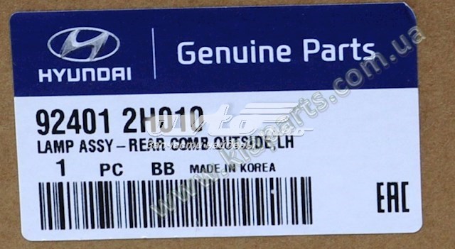 924012H010 Hyundai/Kia задний левый внешний фонарь