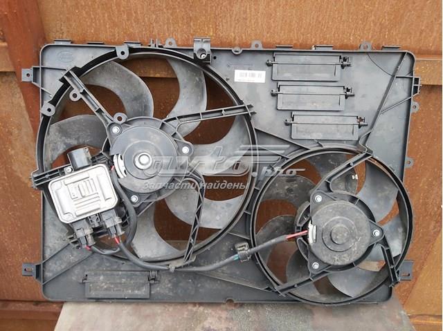 LR100364 Land Rover диффузор радиатора охлаждения, в сборе с мотором и