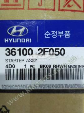 361002F050 Hyundai/Kia стартер (Напряжение, В: 12; Мощность , кВт: 2,0)
