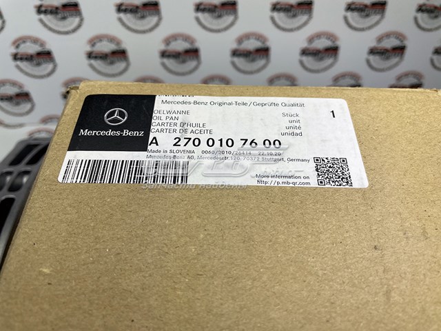 A2700107600 Mercedes поддон масляный картера двигателя