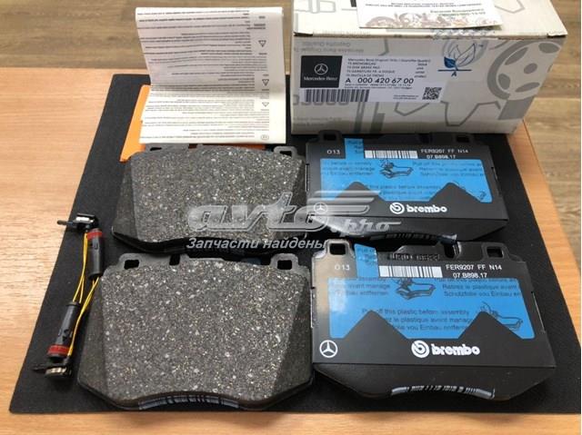 A0004206700 Mercedes колодки передние