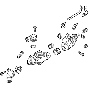 256003CAE0 Hyundai/Kia корпус термостата kia sorento 14-15 3.3