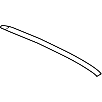 7576606030 Toyota молдинг скла дверей