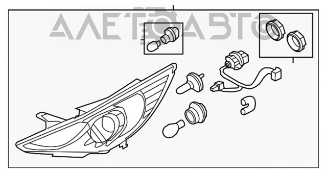 921013Q000 Hyundai/Kia фара левая