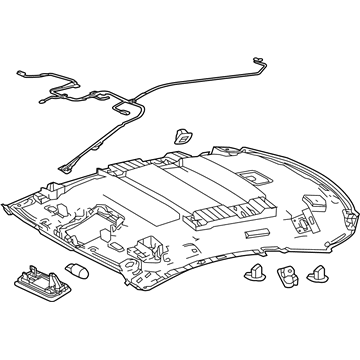 6331024390C1 Toyota headlining assy, roo