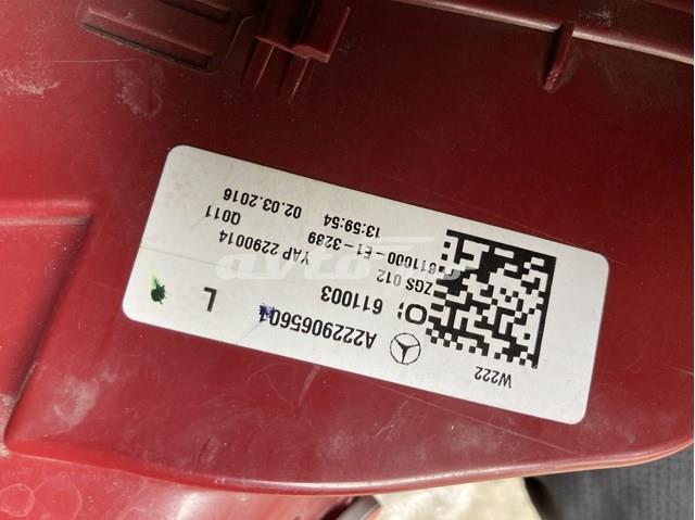 A2229065601 Mercedes фонарь задний левый