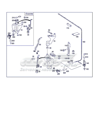 A2218600292 Mercedes | Шланг омывателя лобового стекла A 221 860 02 92 ...