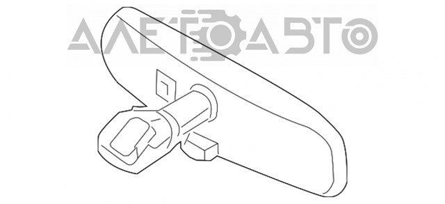 96321ZH30A Renault (RVI) зеркало салона внутреннее