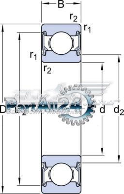 63132RS1C3 SKF подшипник генератора