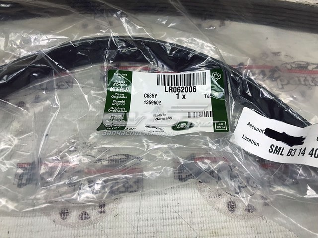 LR062006 Land Rover ремiнь навiсного обладнання d6 3.0 tdv6