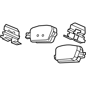 23498304 General Motors колодки тормозные задние дисковые