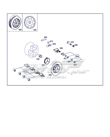 0009058708 Mercedes датчик давления воздуха в шинах